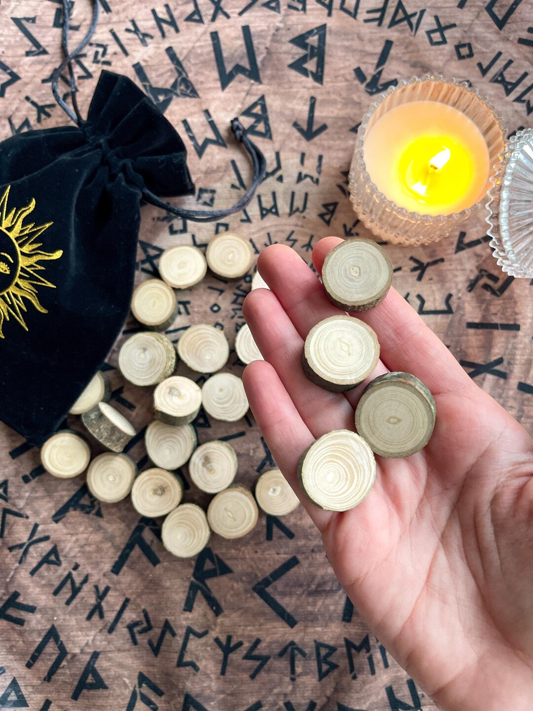 Elder Futhark Ash Wood Rune Blanks Runes Norse Runes Runes Wood ...