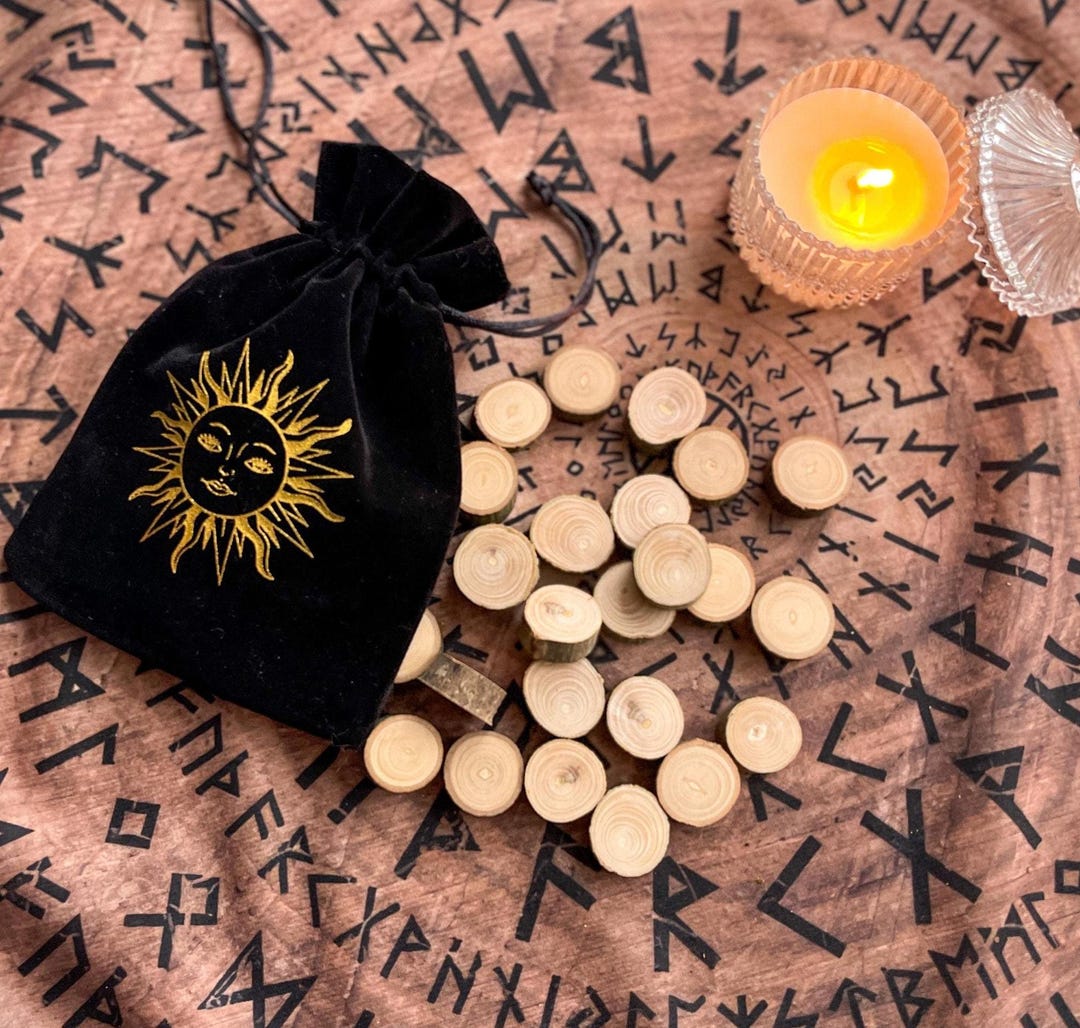 Ash Wood Rune Blanks Elder Futhark Runes Norse Runes Runes Wood ...