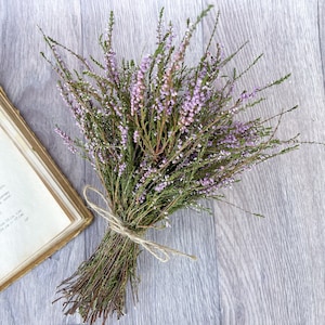 Heather Bouquet Dried Flower Bunch Dried Heather Flower Calluna ...