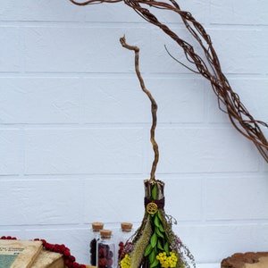 Home Blessing Protection Besom, Witch's Broom, Birch Broom Decorated ...