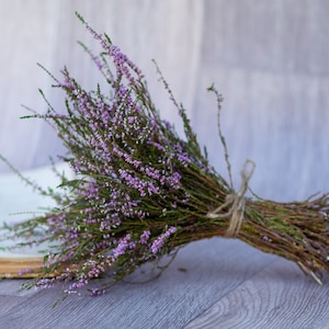Heather Bouquet Dried Flower Bunch Dried Heather Flower Calluna ...