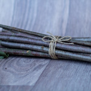 Bundle of Wooden Rowan Sticks 15 Pieces, Rowan Wood Sticks Mountain Ash ...