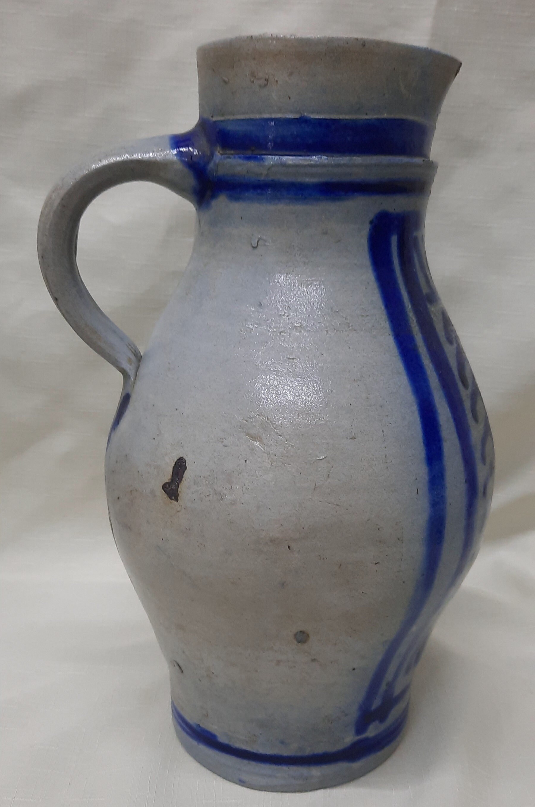 Antique Large Salt Glazed Pottery Pitcher 12.5 Tall - Etsy