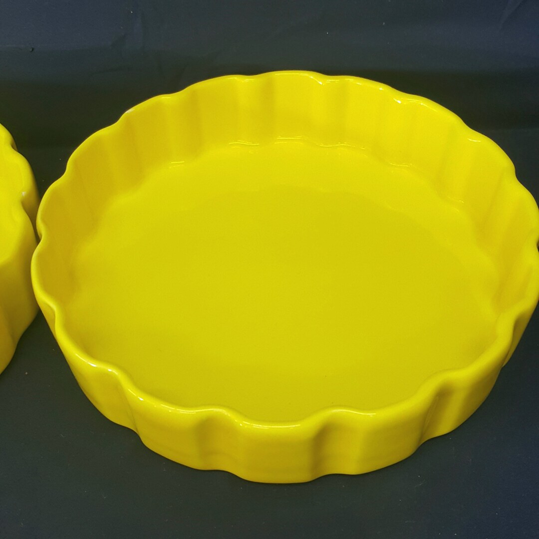 2 Vintage California Pottery Fluted Edge 9" X 2" Deep Pie Plates - Etsy