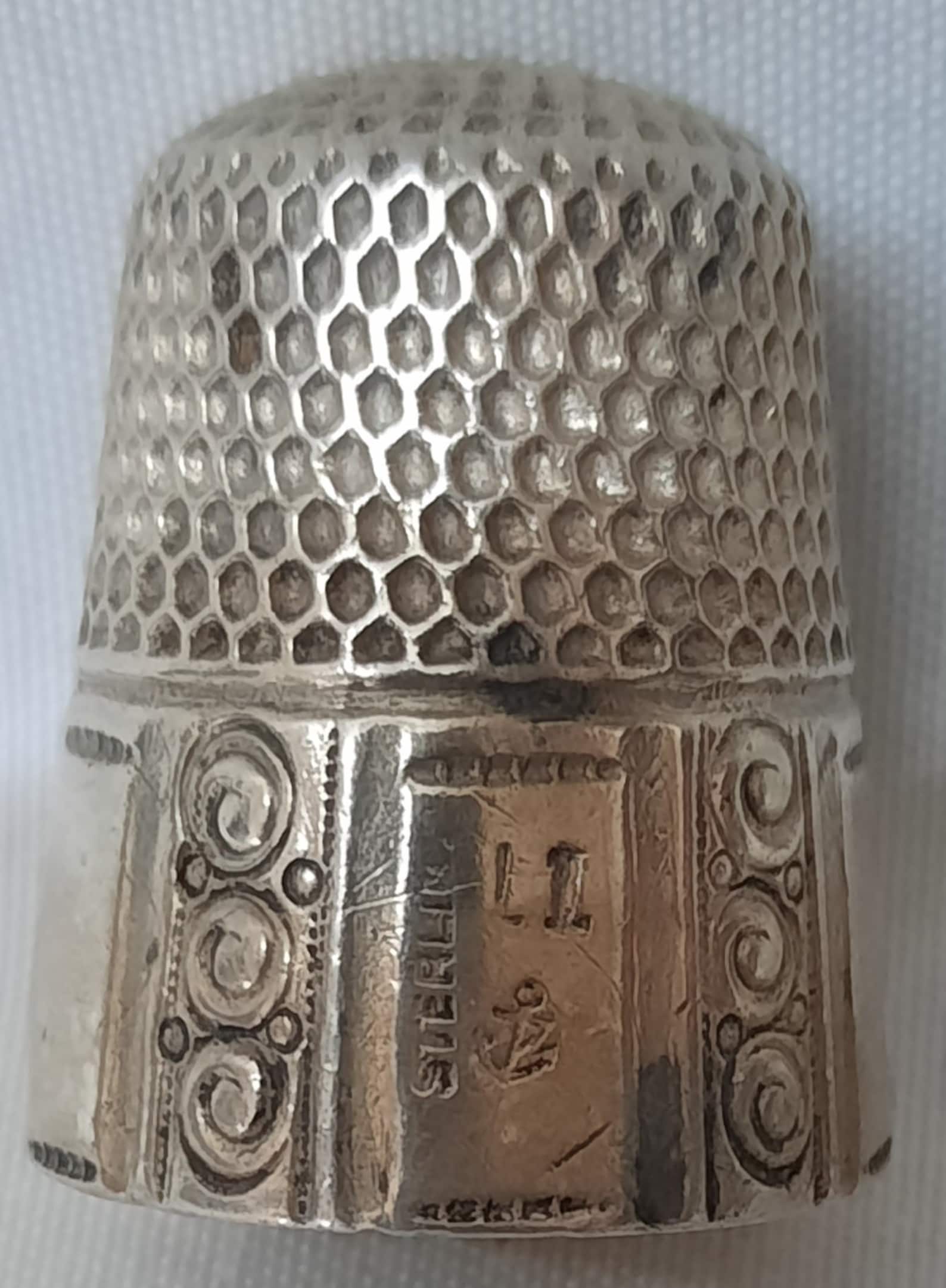 Antique Stern Brothers Sterling Silver Thimble With Anchor Hallmark - Etsy