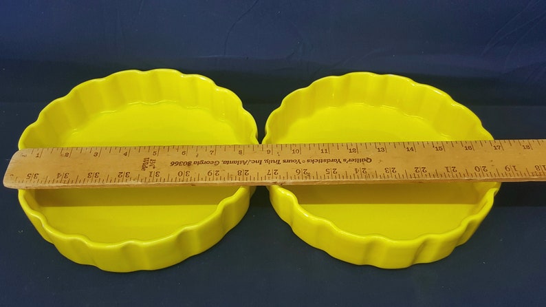 2 Vintage California Pottery Fluted Edge 9" X 2" Deep Pie Plates - Etsy