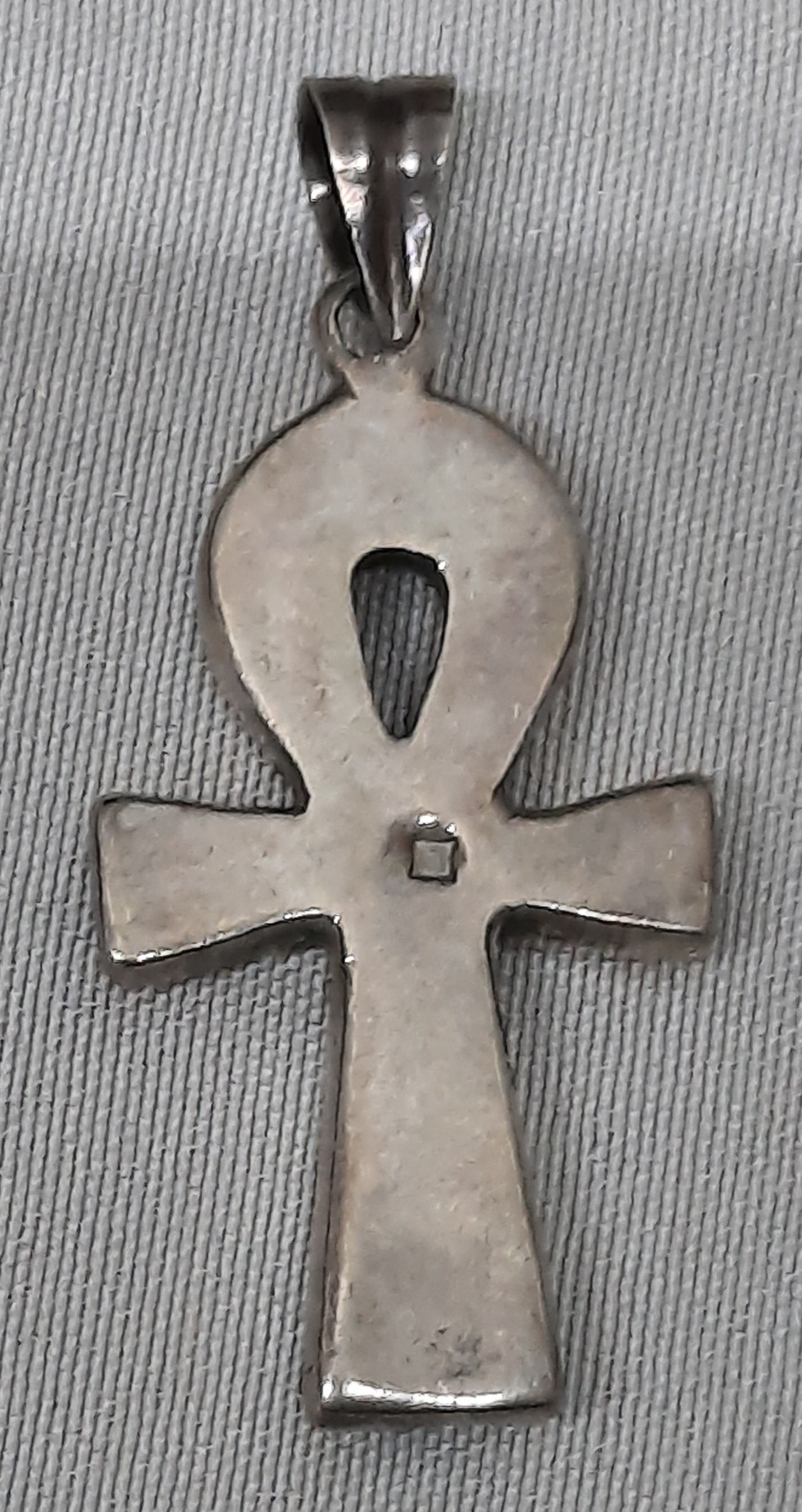 Vintage Crux Ansata Enamel and Sterling Silver Pendant - Etsy