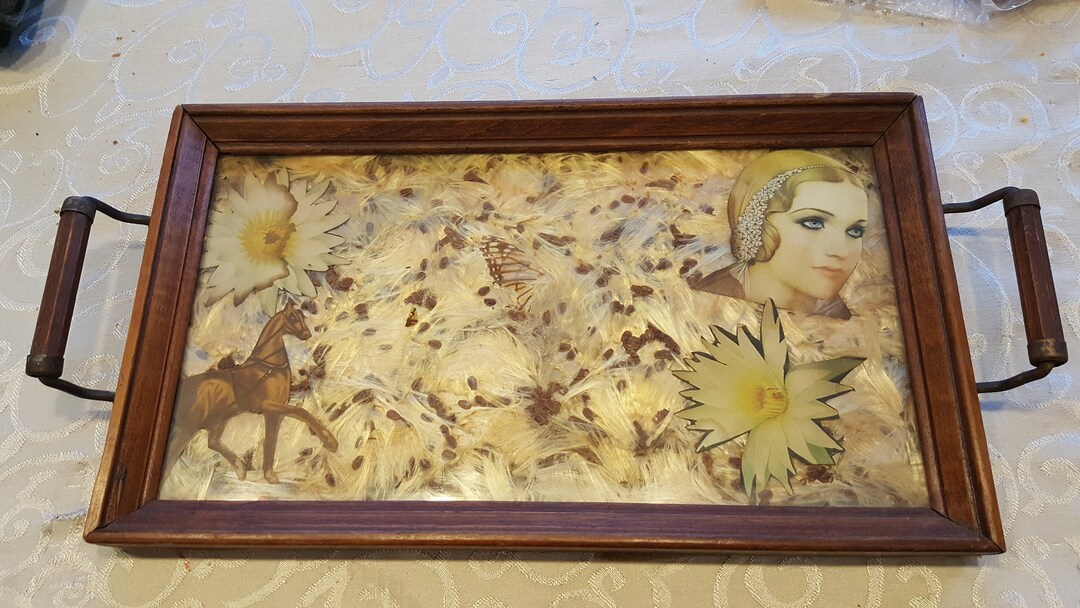 Art Deco Decorative Table Tray 14"× 6" - Etsy