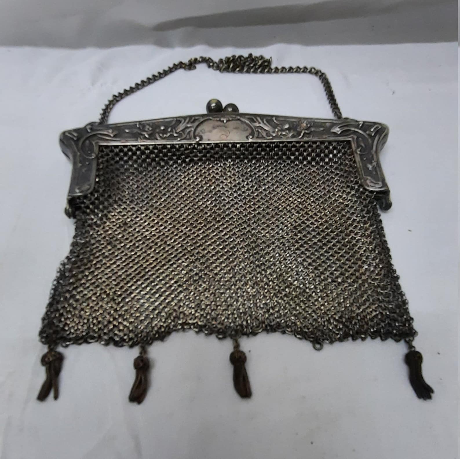 Antique German Silver Mesh Purse 7.1 Ounces Approximately - Etsy