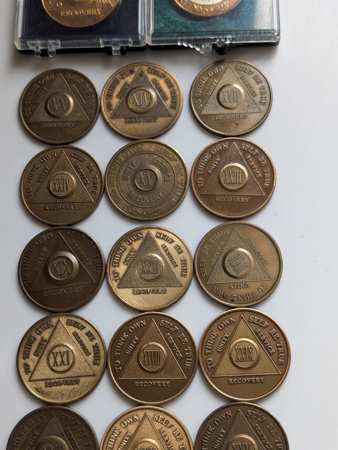 20 AA Bronze Tokens - Etsy