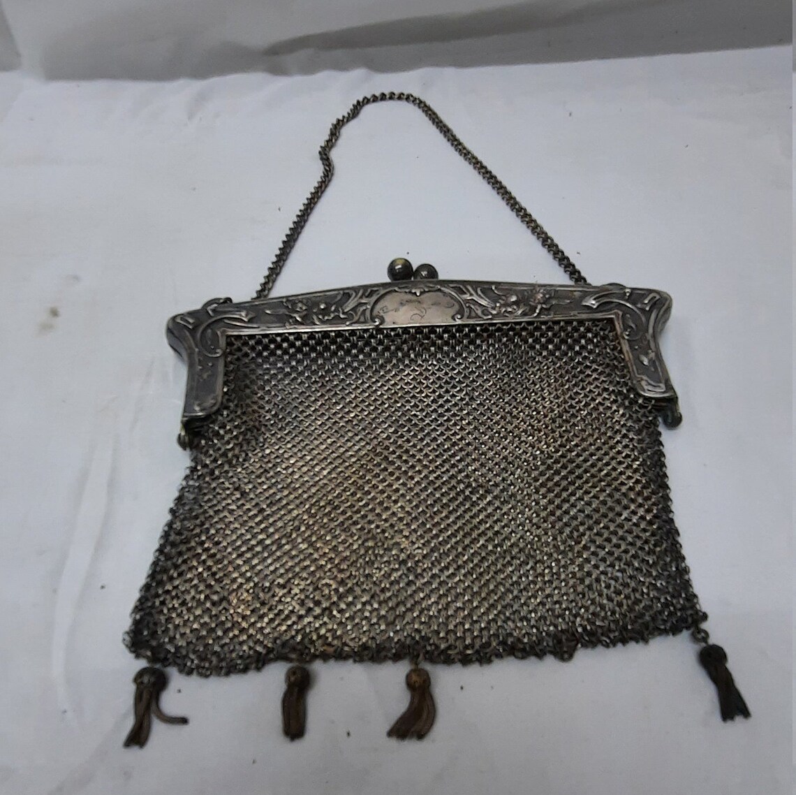 Antique German Silver Mesh Purse 7.1 Ounces Approximately - Etsy