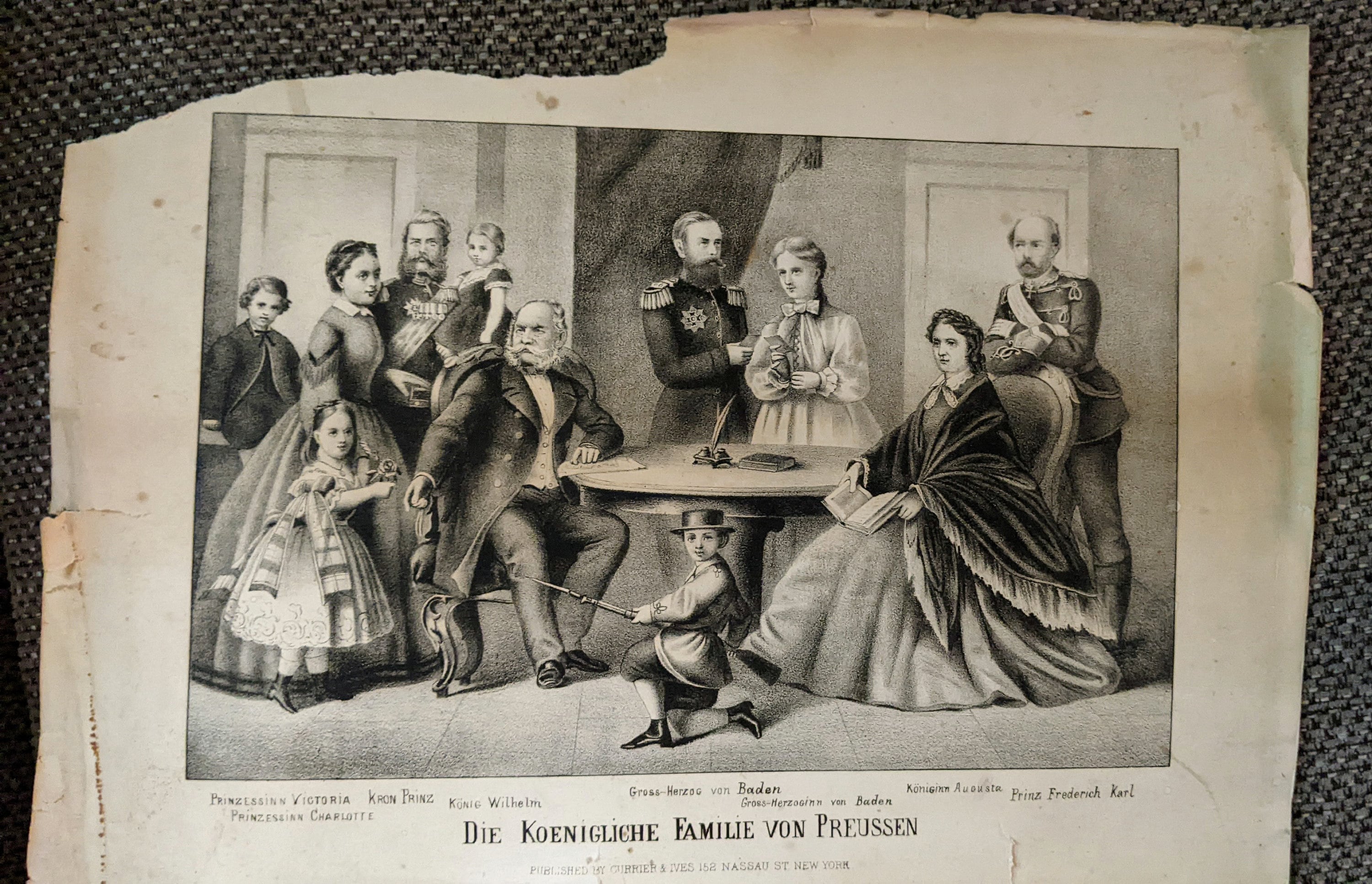 Original Currier & Ives Litho Ca 1860's of Prussian Royal Family - Etsy