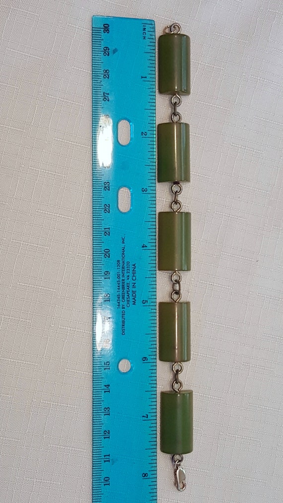 Antique Tested Carved Bakelite Gold Filled Bracelet T… - Gem