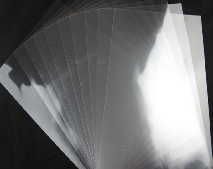 10 Sheets A4 Clear Transparency Overhead Projector Film for LASER ...