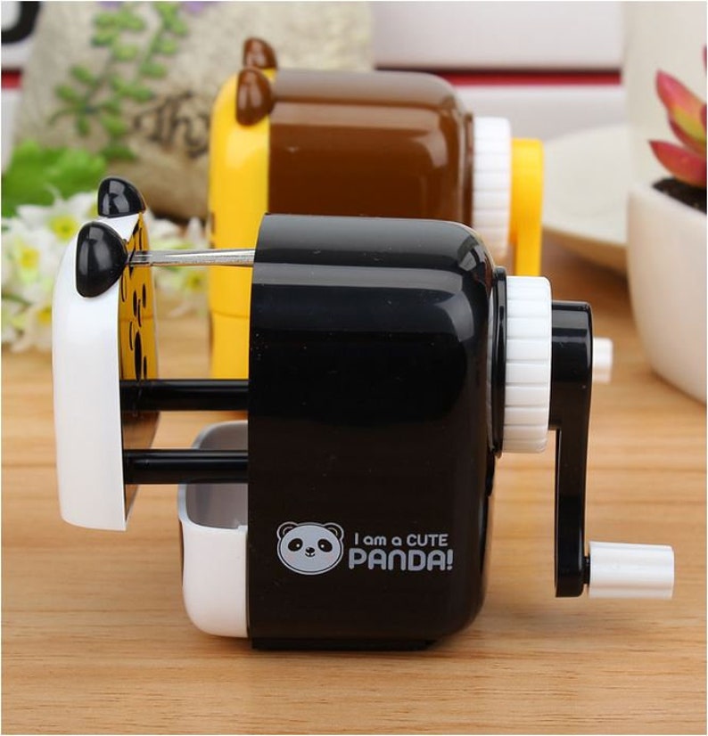 Super Cute Animal DELI Hand Manual Pencil Sharpener Cylinder - Etsy