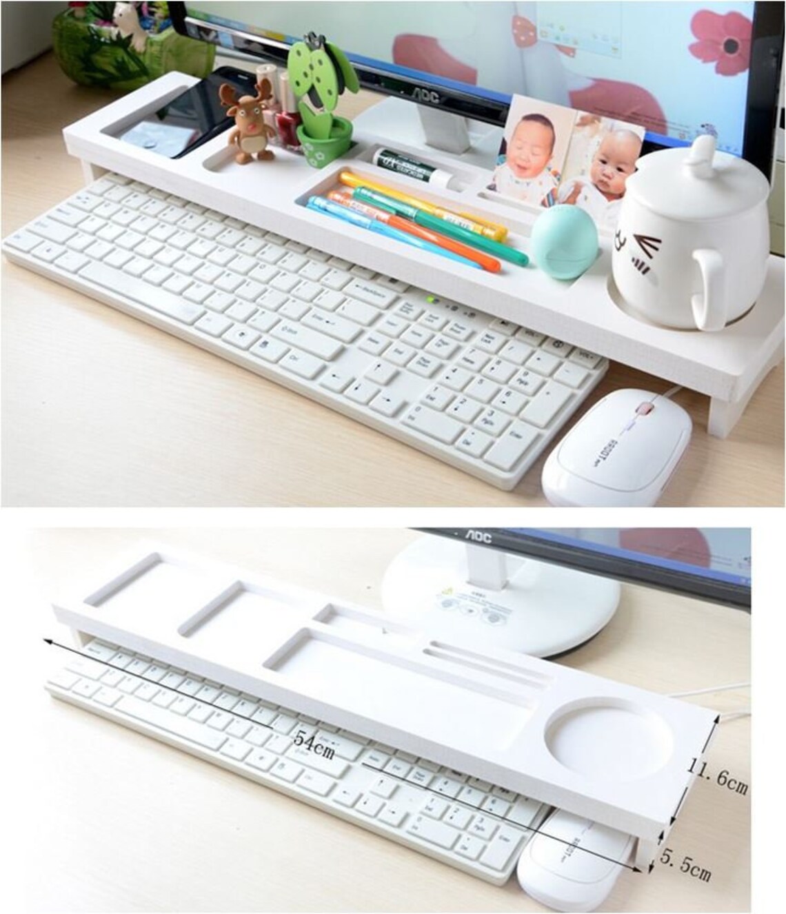 Desk Keyboard Shelf Storage Rack Office Table Desk Organizer - Etsy