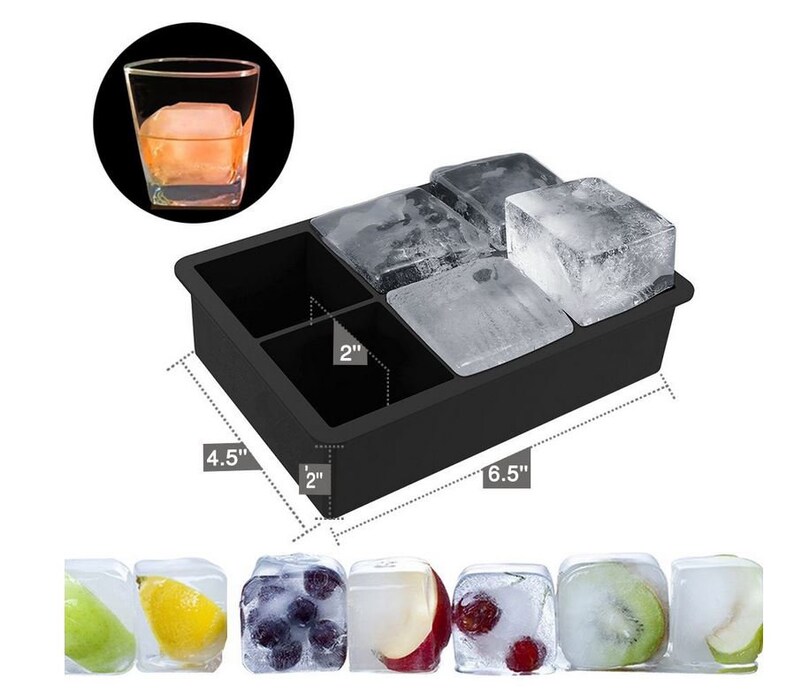 4.7cm 6 X Big Giant Ice Square Cube Silicone Mould Mold Tray - Etsy