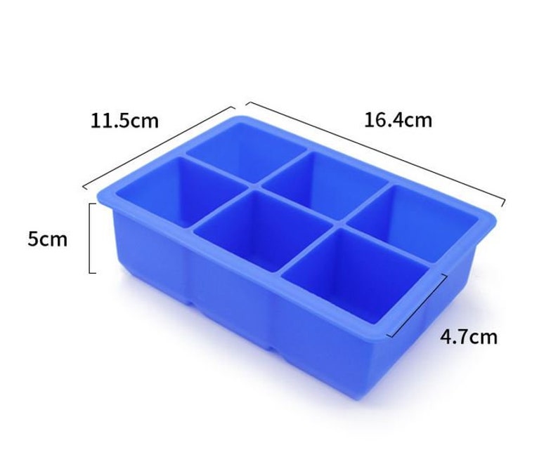 4.7cm 6 X Big Giant Ice Square Cube Silicone Mould Mold Tray - Etsy