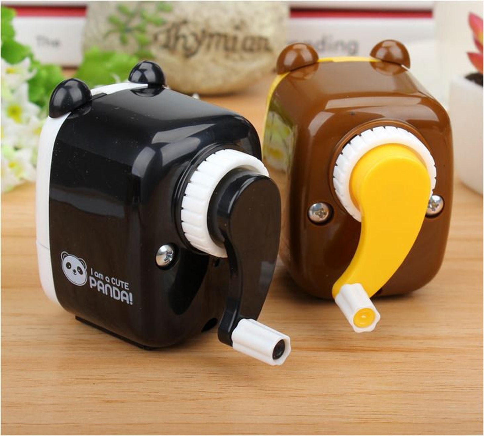 Super Cute Animal DELI Hand Manual Pencil Sharpener Cylinder | Etsy