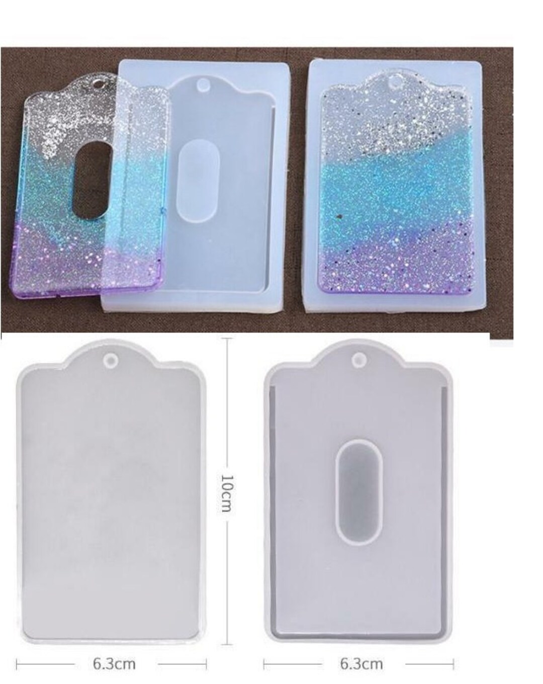 Silicone DIY Card Holder Tag Mould Mold DIY Epoxy Resin - Etsy