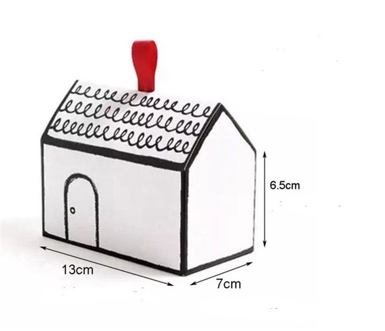 10x Kraft 300gsm Paper Cardboard House Shape Gift Box for | Etsy