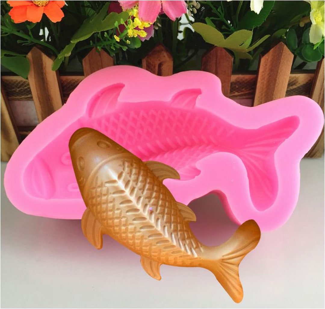 L Silicone 3D Golden Fish Goldfish Koi Mould Mold Cake Fondant - Etsy