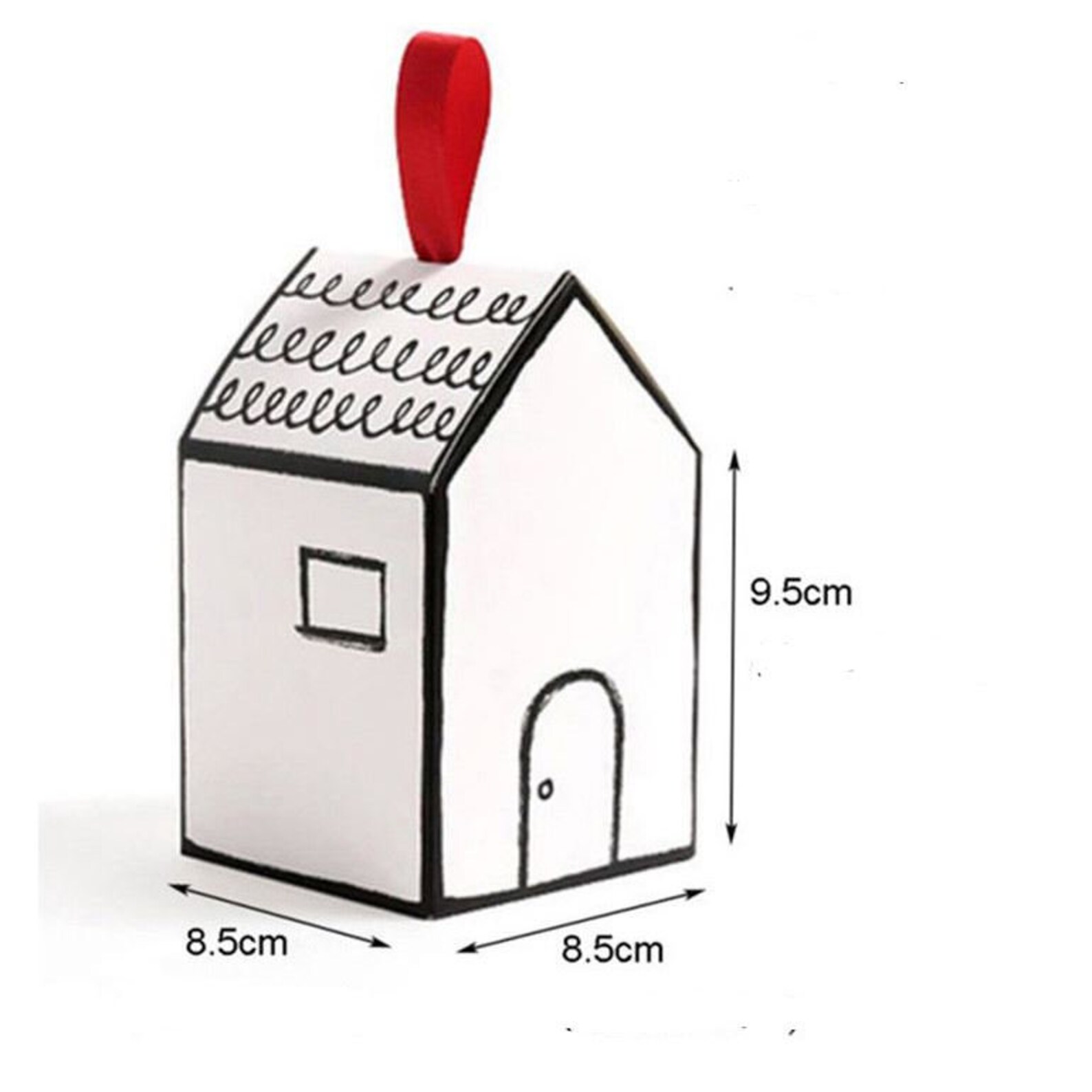 10x Kraft 300gsm Paper Cardboard House Shape Gift Box for | Etsy