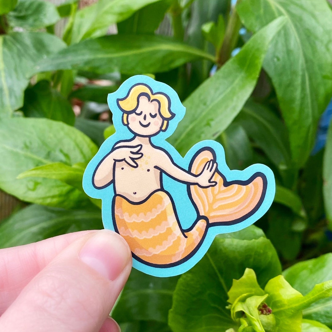 Pirate Captain Stede Bonnet Mermaid Sticker - Etsy