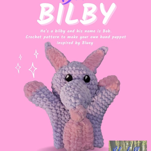 Bob Bilby Crochet Puppet Pattern Bluey PATTERN ONLY - Etsy Australia