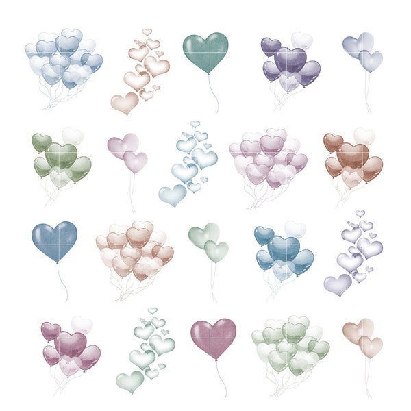 Watercolor Animal Balloons Clipart Commercial Use Watercolor Clipart ...