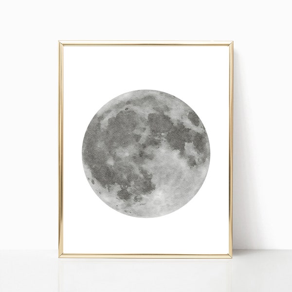 Moon Print - Etsy