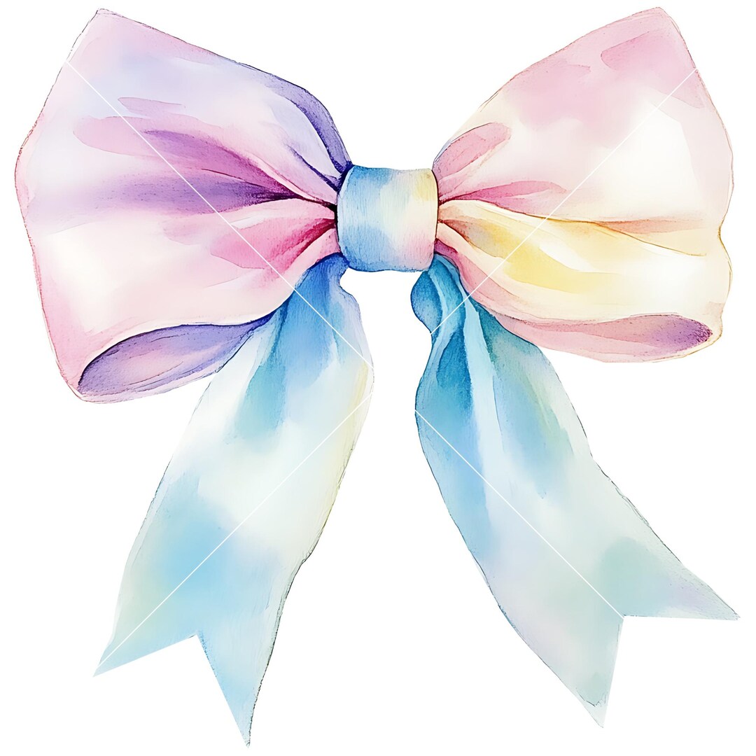 12 Pastel Bow Clipart, Transparent PNG, Commercial Use Included ...