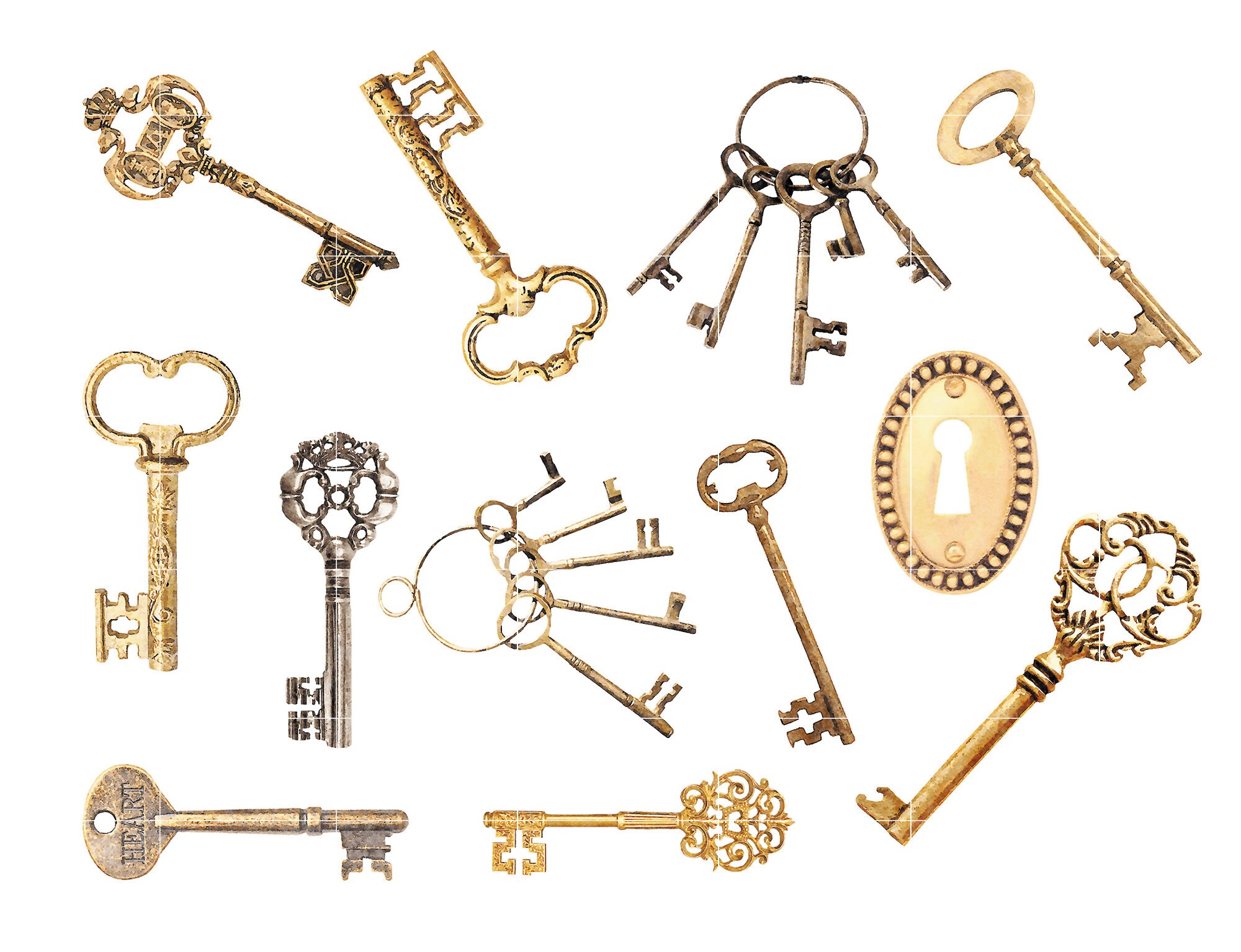 Antique Key Clip Art