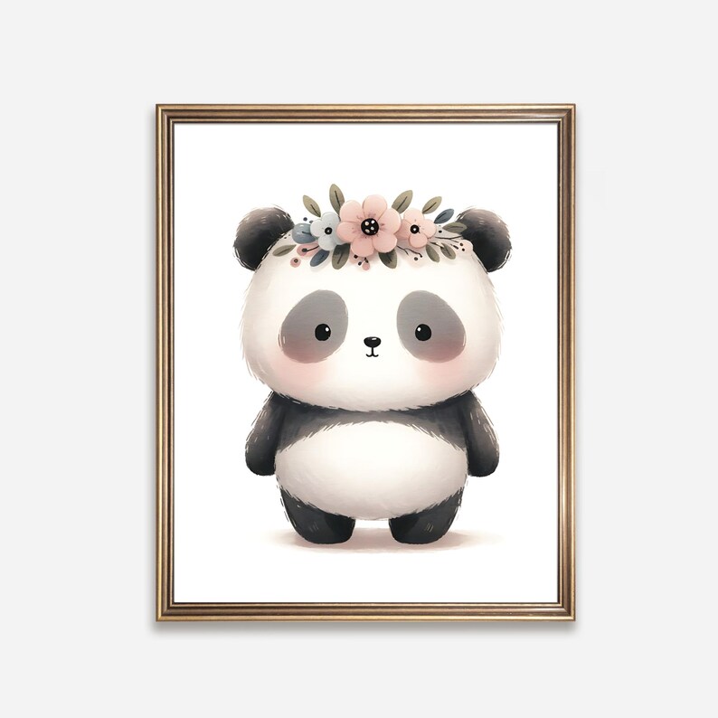 Panda Printable Image, Instant Download, Digital Print, Wall Art - Etsy