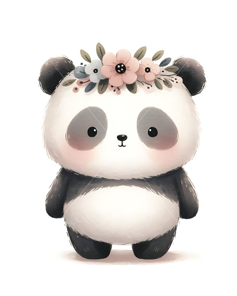 Panda Printable Image, Instant Download, Digital Print, Wall Art - Etsy