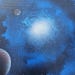 Blue Nebula Original Spray Paint Space Art on Canvas - Etsy