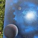 Blue Nebula Original Spray Paint Space Art on Canvas - Etsy