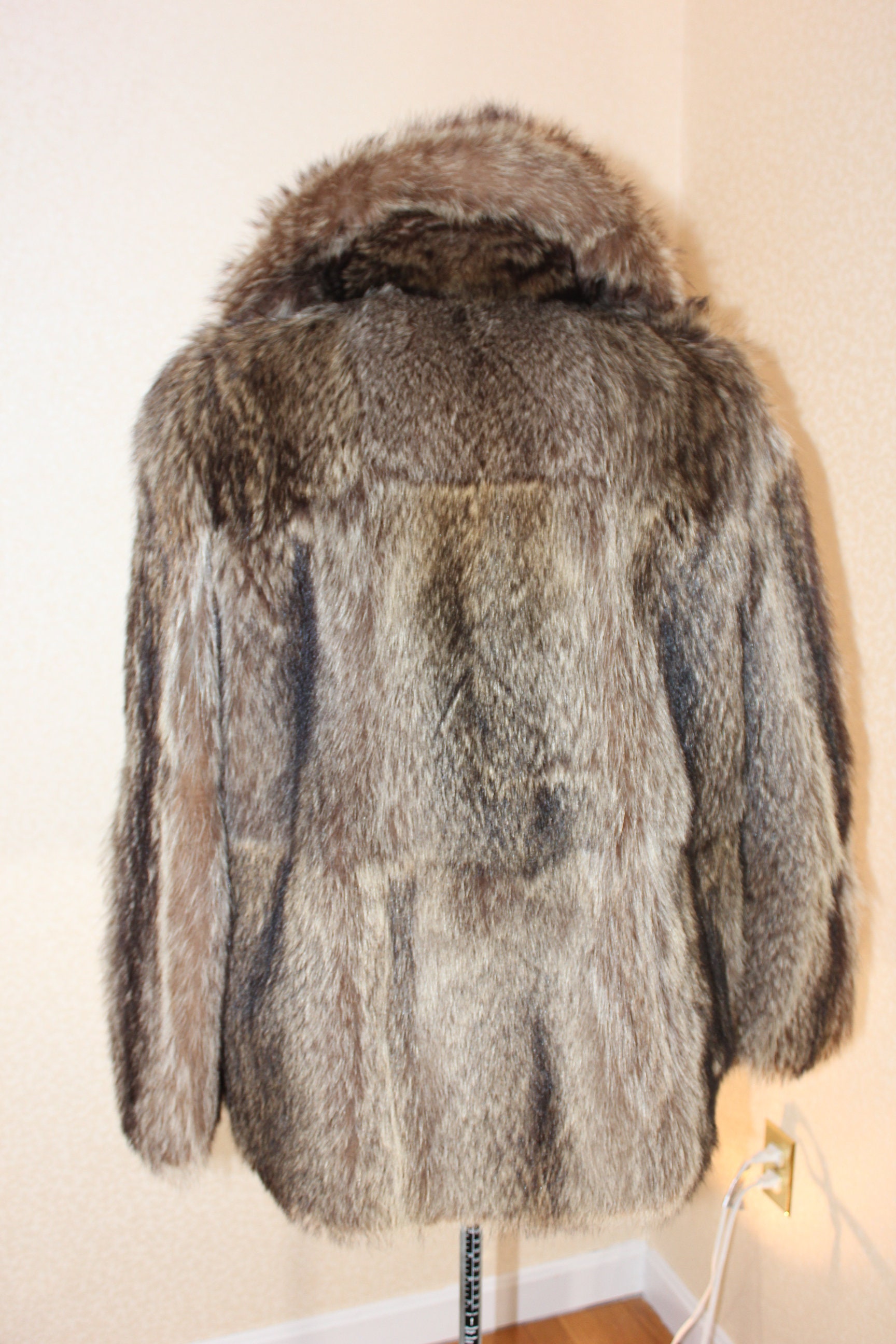 Gent's Raccoon Skin-on-skin Jacket - Etsy