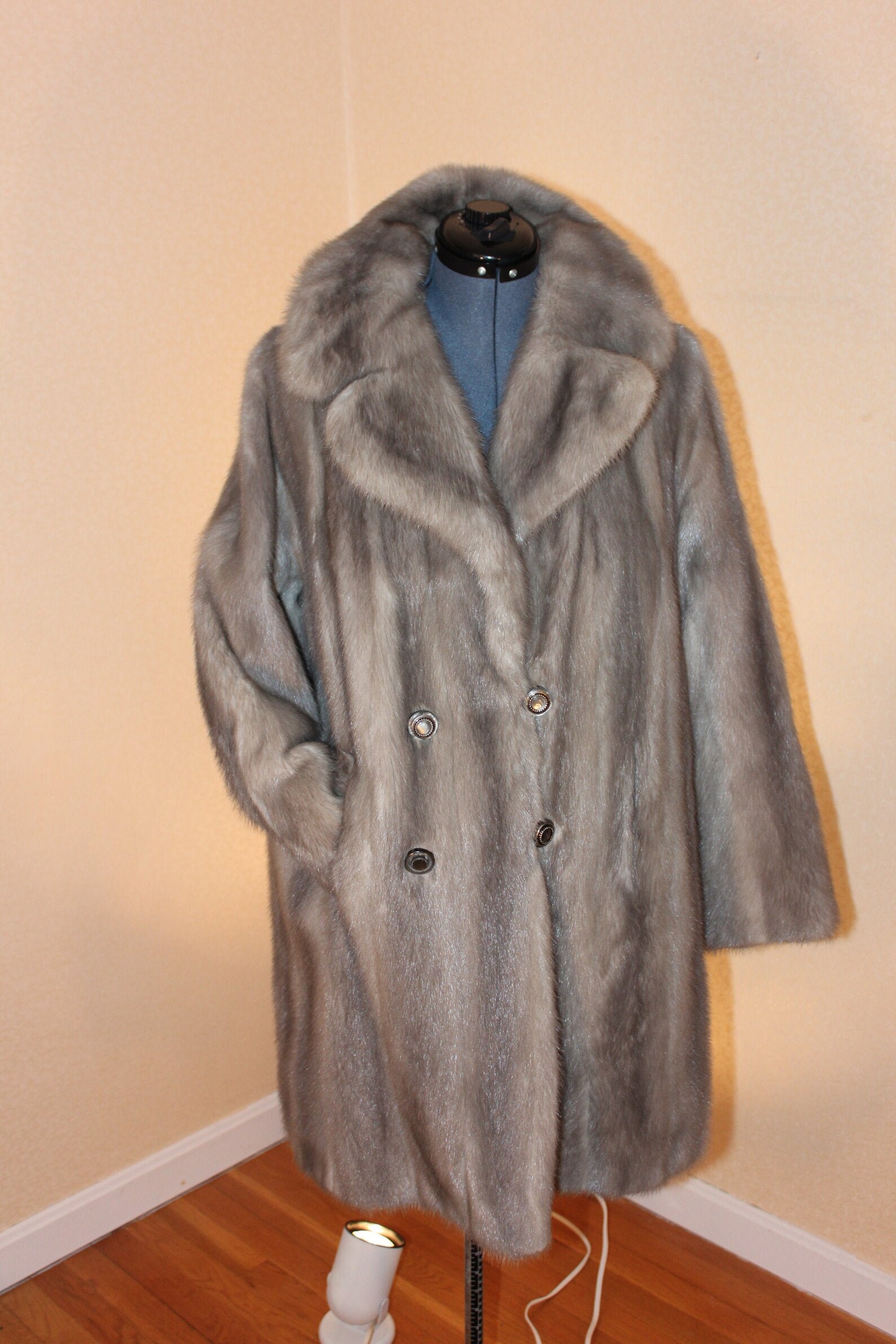 Striking Azurene Ranch Mink Car Coat - Etsy