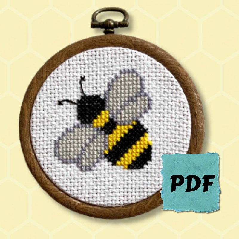 Bee Cross Stitch Pattern - Etsy