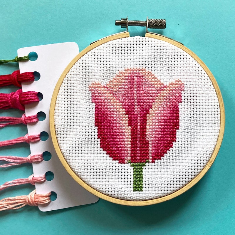 Tulip Cross Stitch - Etsy