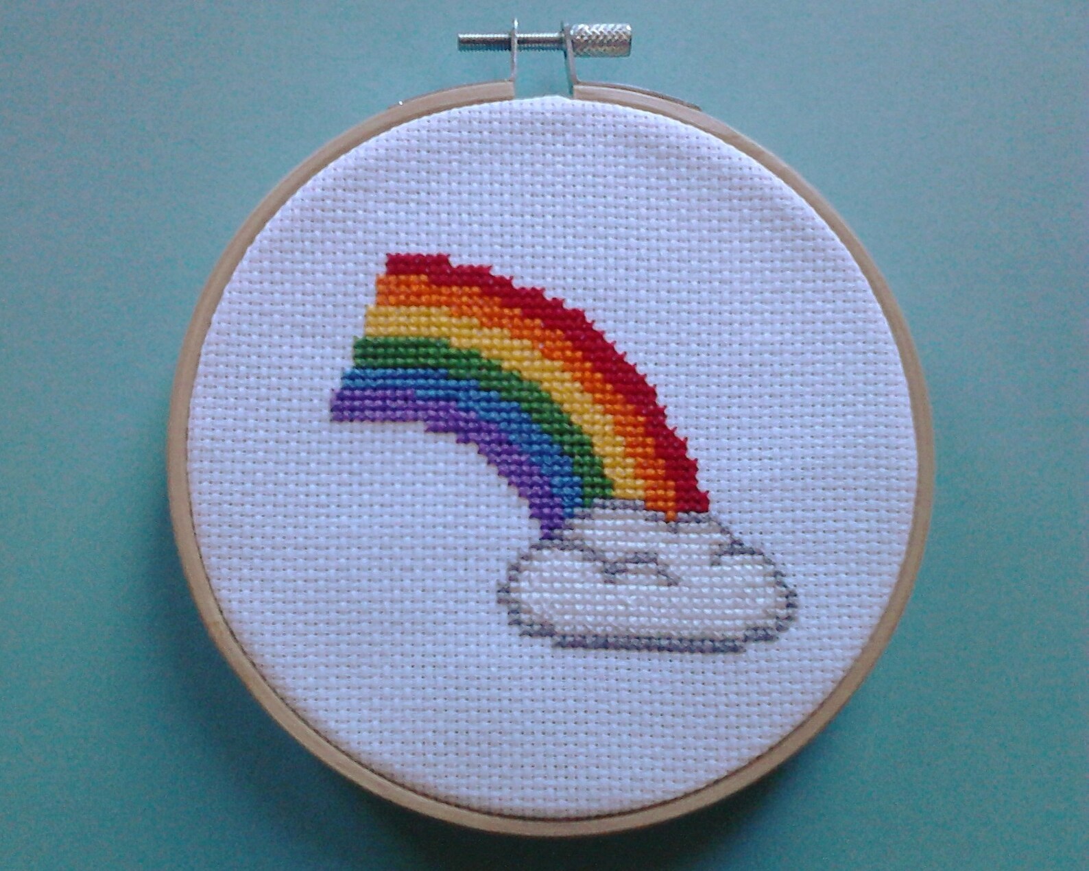 Rainbow Cross Stitch Pattern PDF Instant Download Beginners | Etsy