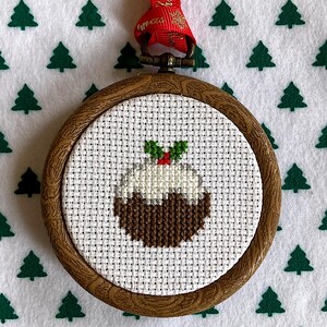Christmas Cross Stitch Kit - 4 Pattern Set - Christmas Pudding, Tree ...