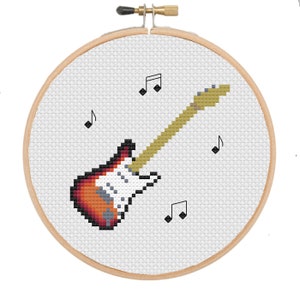 You Rock Cross Stitch Pattern PDF Instant Download - Electric Guitar ...
