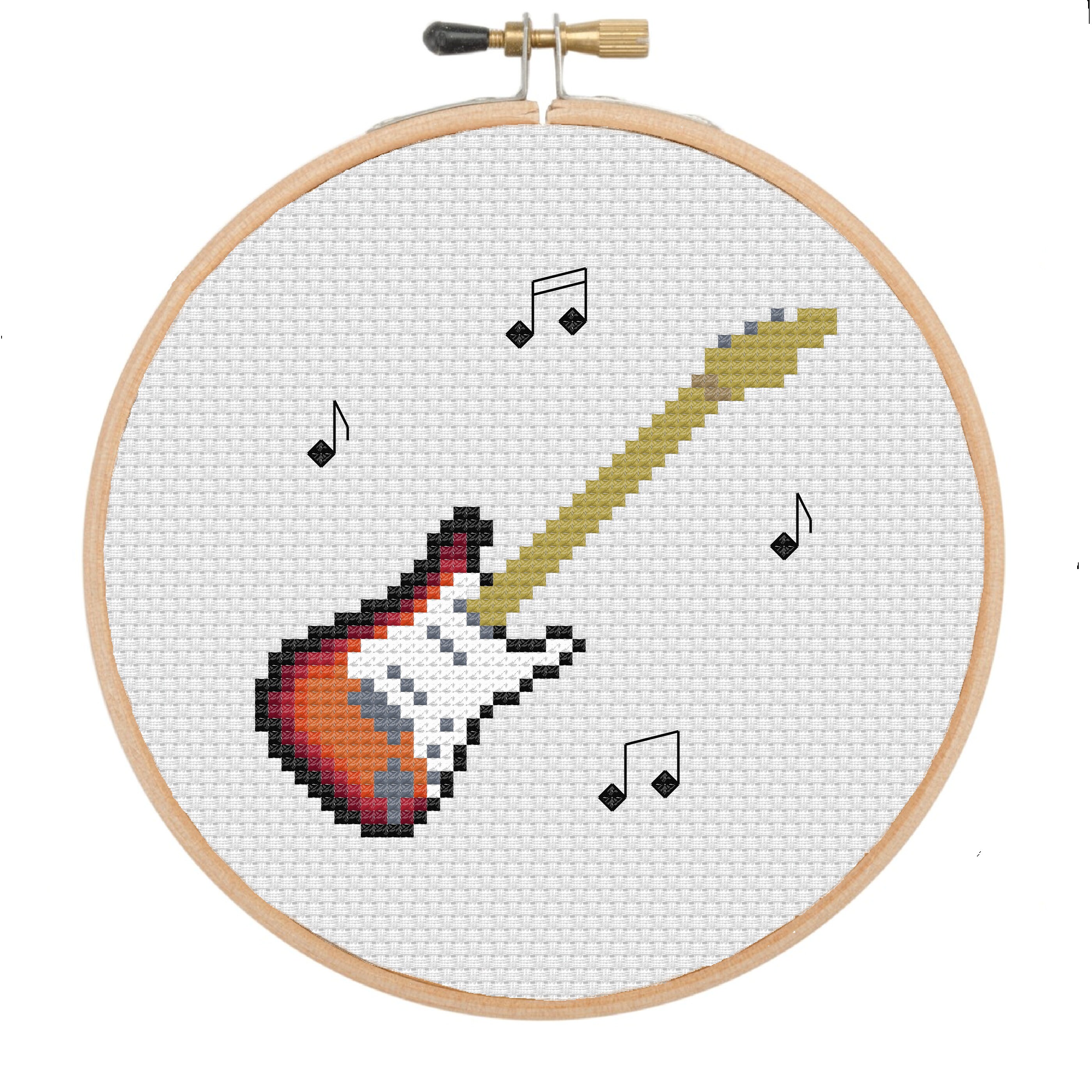 You Rock Cross Stitch Pattern PDF Instant Download - Electric Guitar ...