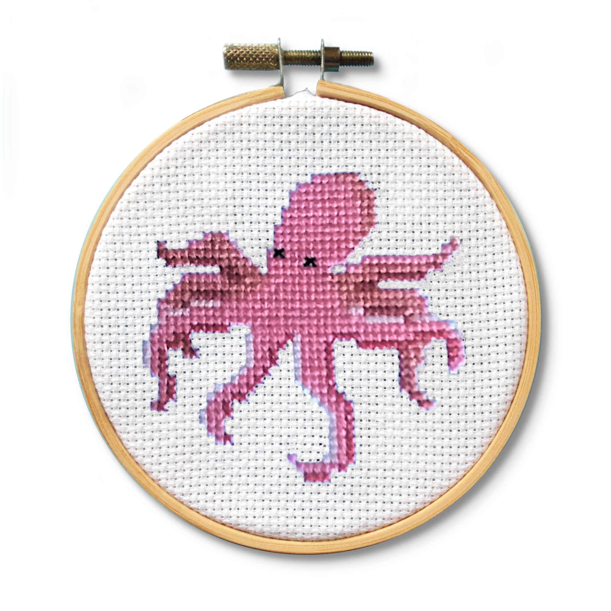 Octopus Cross Stitch Pattern PDF - 4 Colours / Variations Instant ...