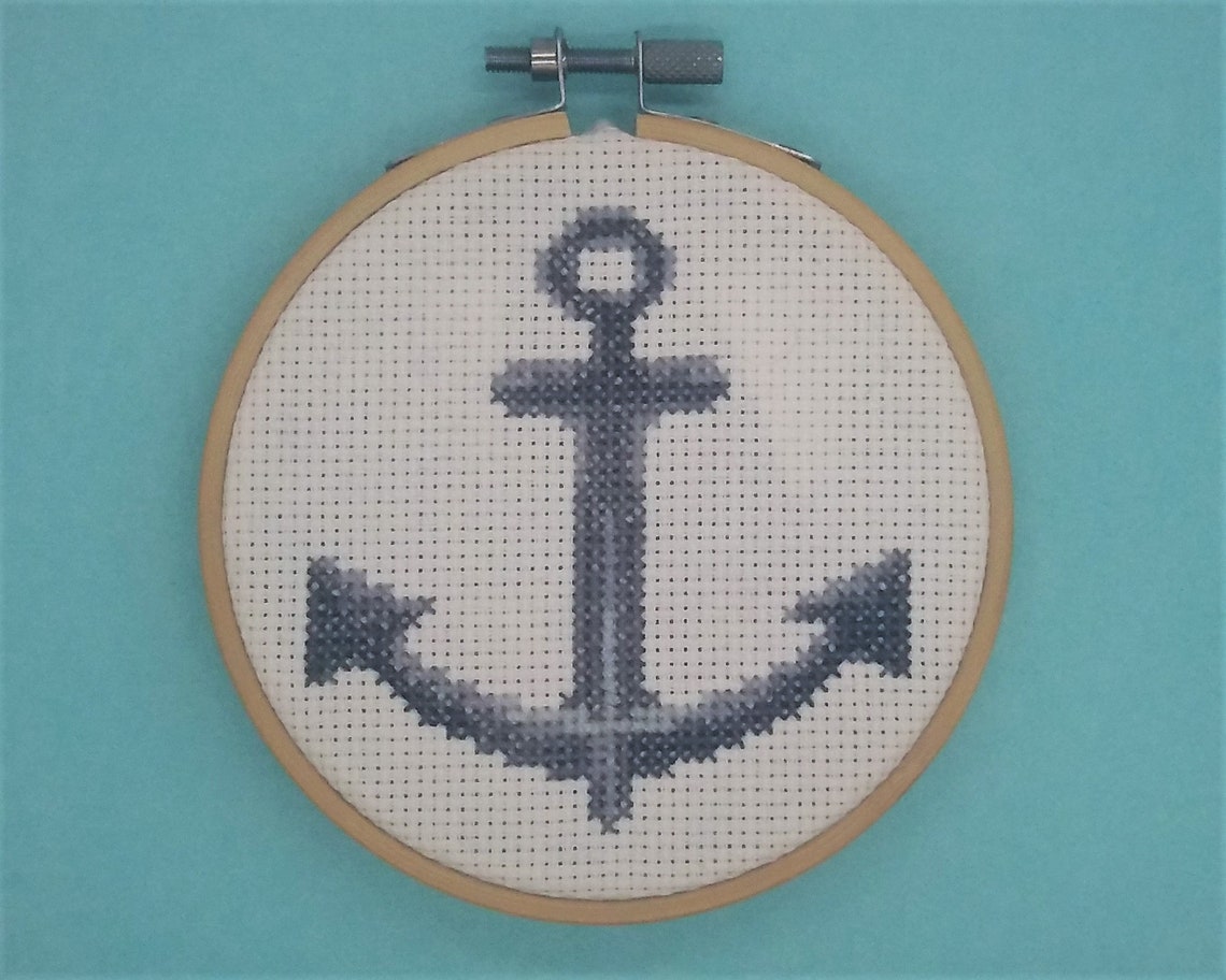 Anchor Cross Stitch Pattern PDF Instant Download - Beginners Counted ...