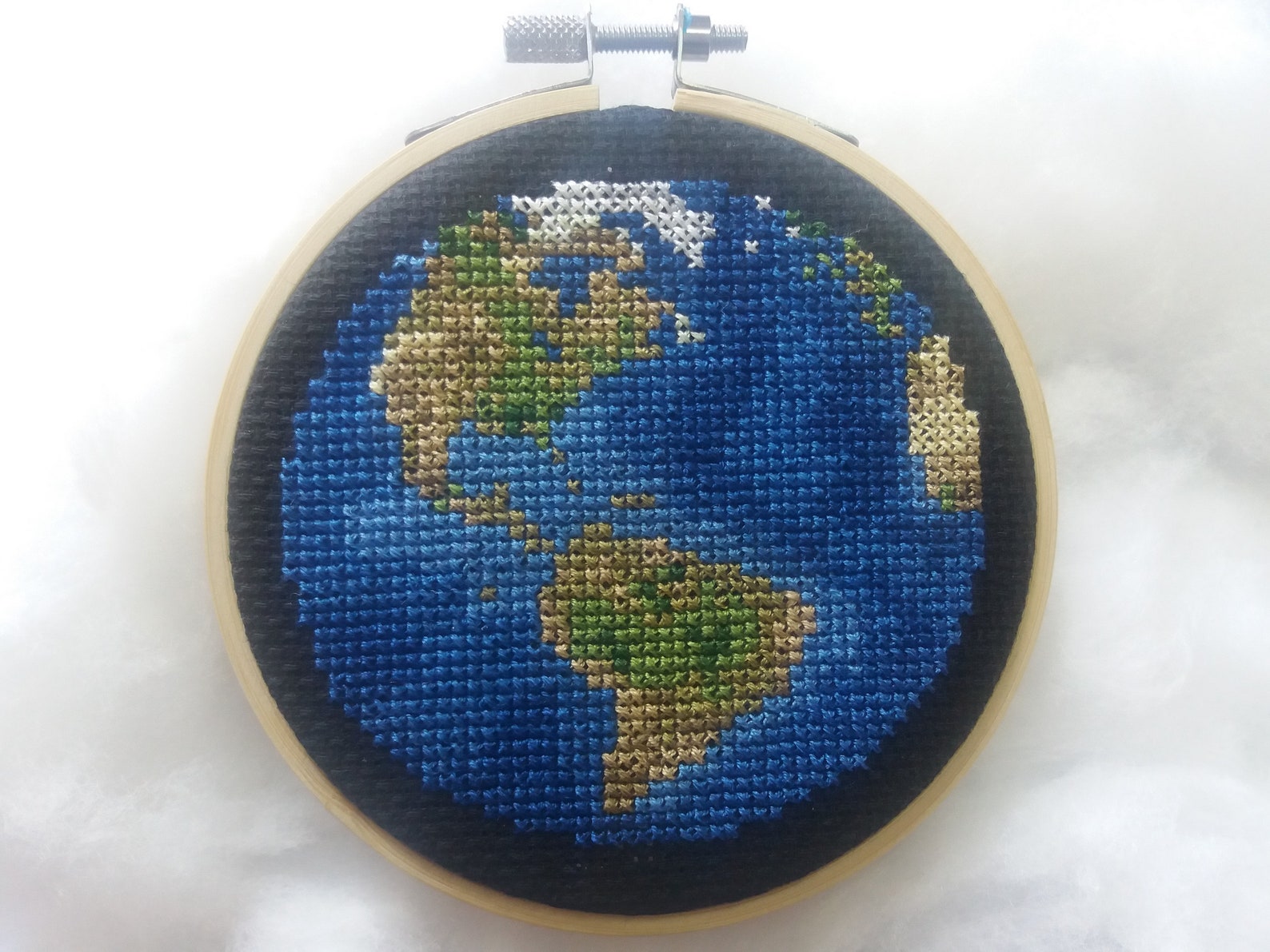 Planet Earth Cross Stitch Pattern PDF Instant Download - Americas View ...