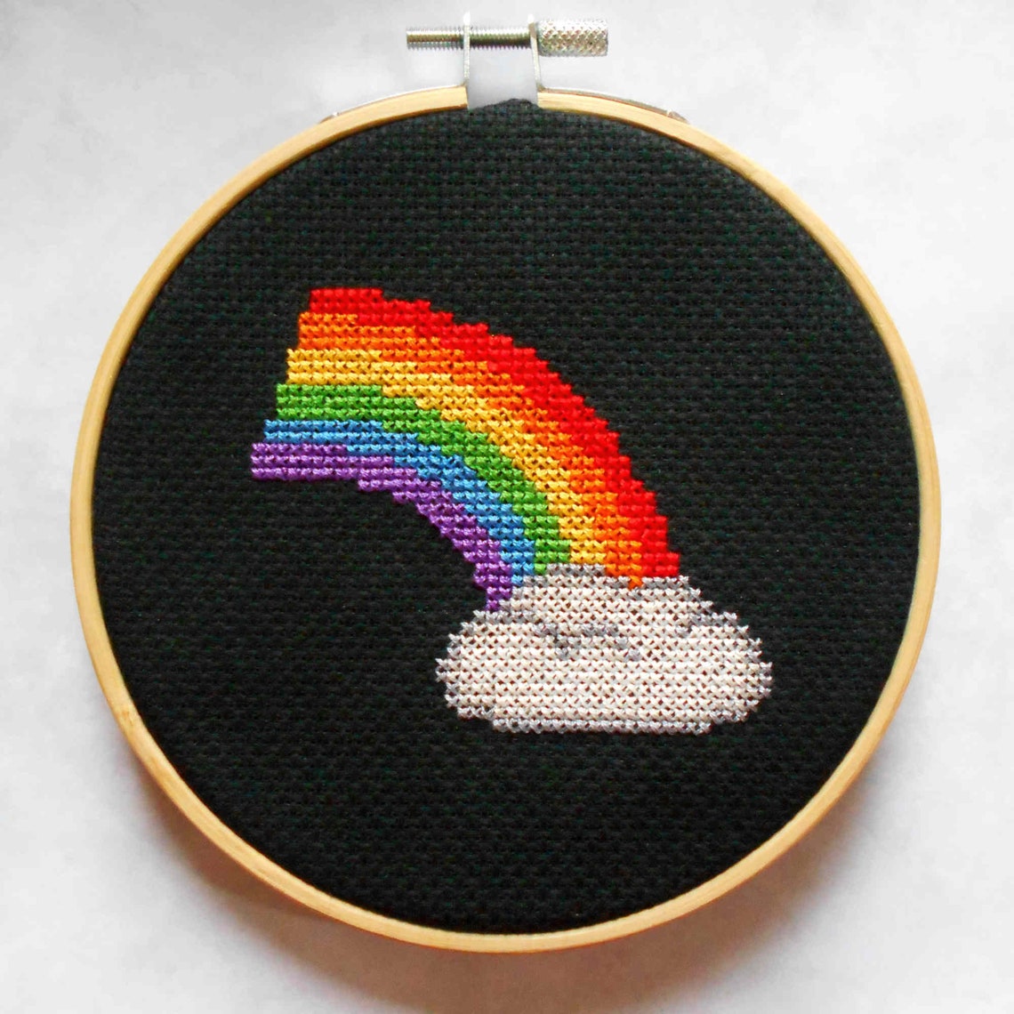Rainbow Cross Stitch Pattern PDF Instant Download Beginners - Etsy