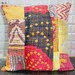 Mixed Assorted Set of 5 Pcs Vintage Kantha Handmade Patchwork Cushion Cover , Decorative Pillow ...
